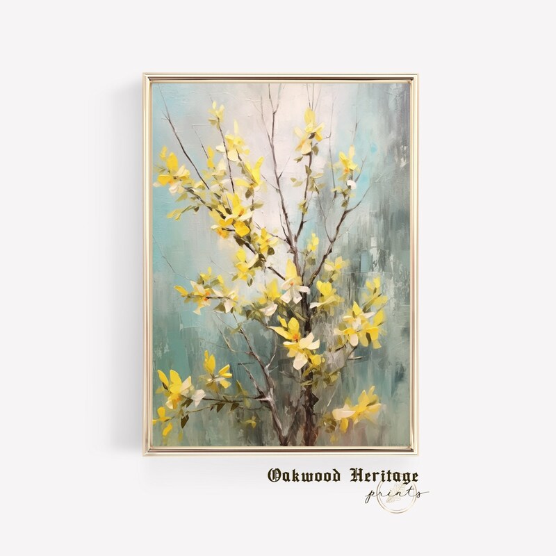 Yellow Flowers Print - Etsy