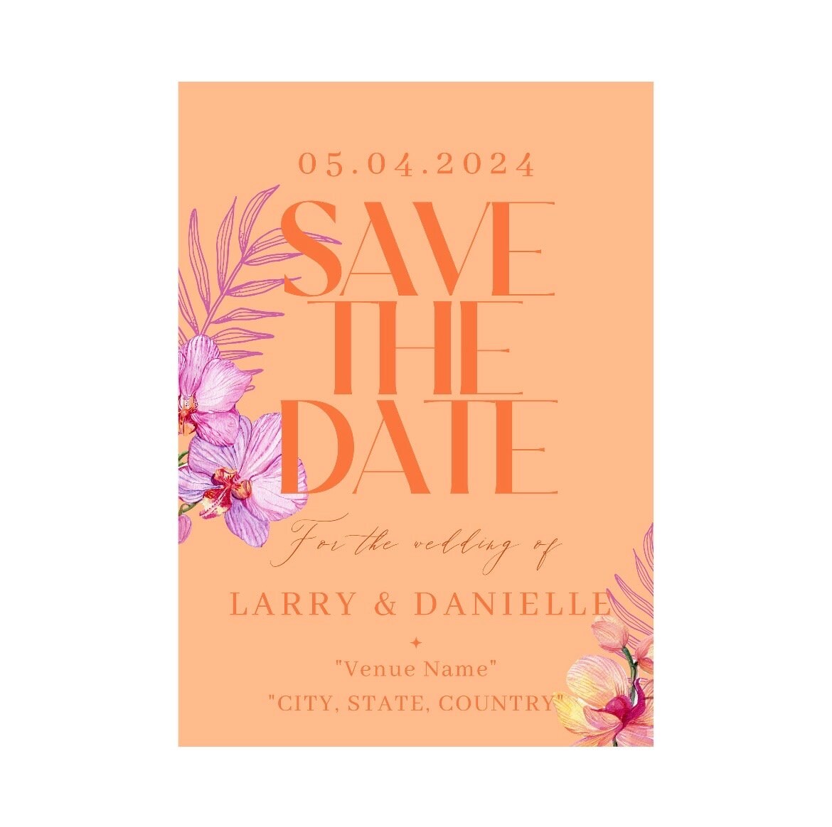 Editable Wedding Save the Date Digital Invitation Template - Etsy