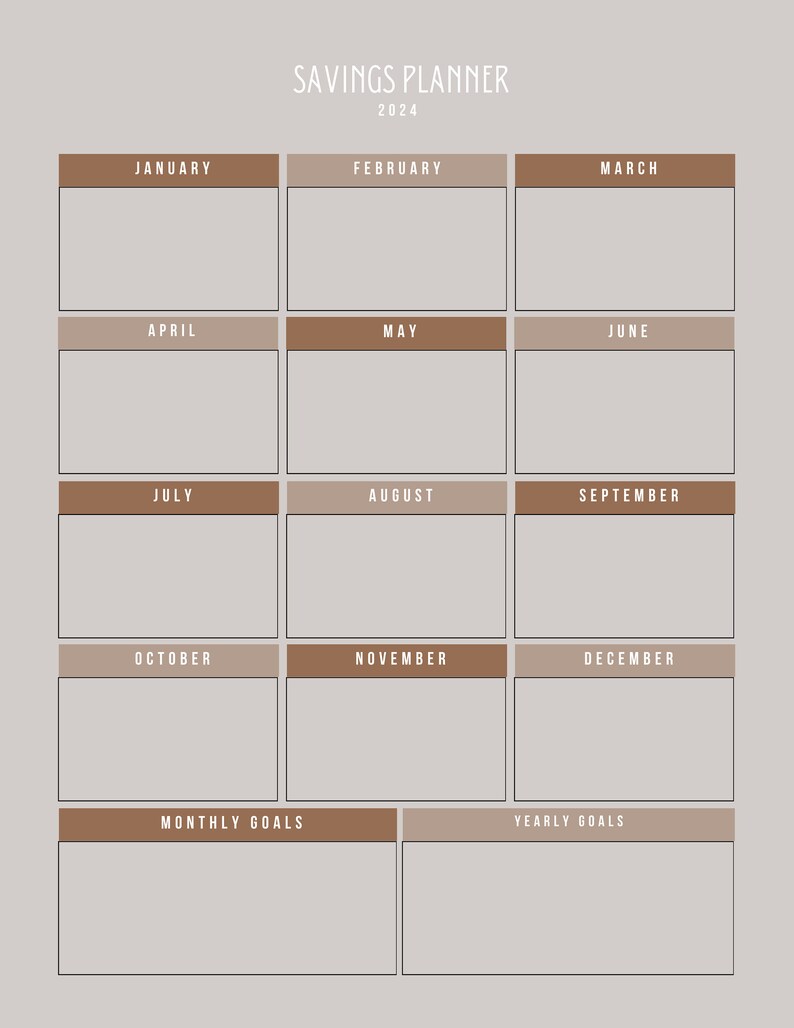 2024 Financial Planner - Etsy