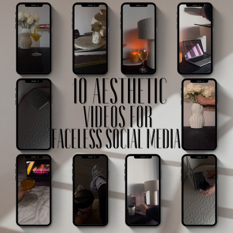 Aesthetic Social Media Stock Videos, Minimalist Reels, Tiktok Content ...