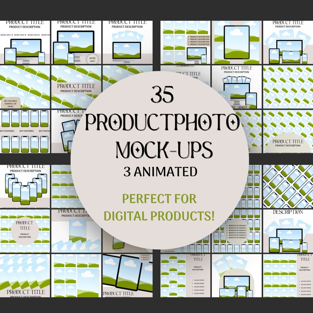 DIGITAL PRODUCT MOCKUPS, Computer Mock-ups, Phone, Tablet, Digital ...