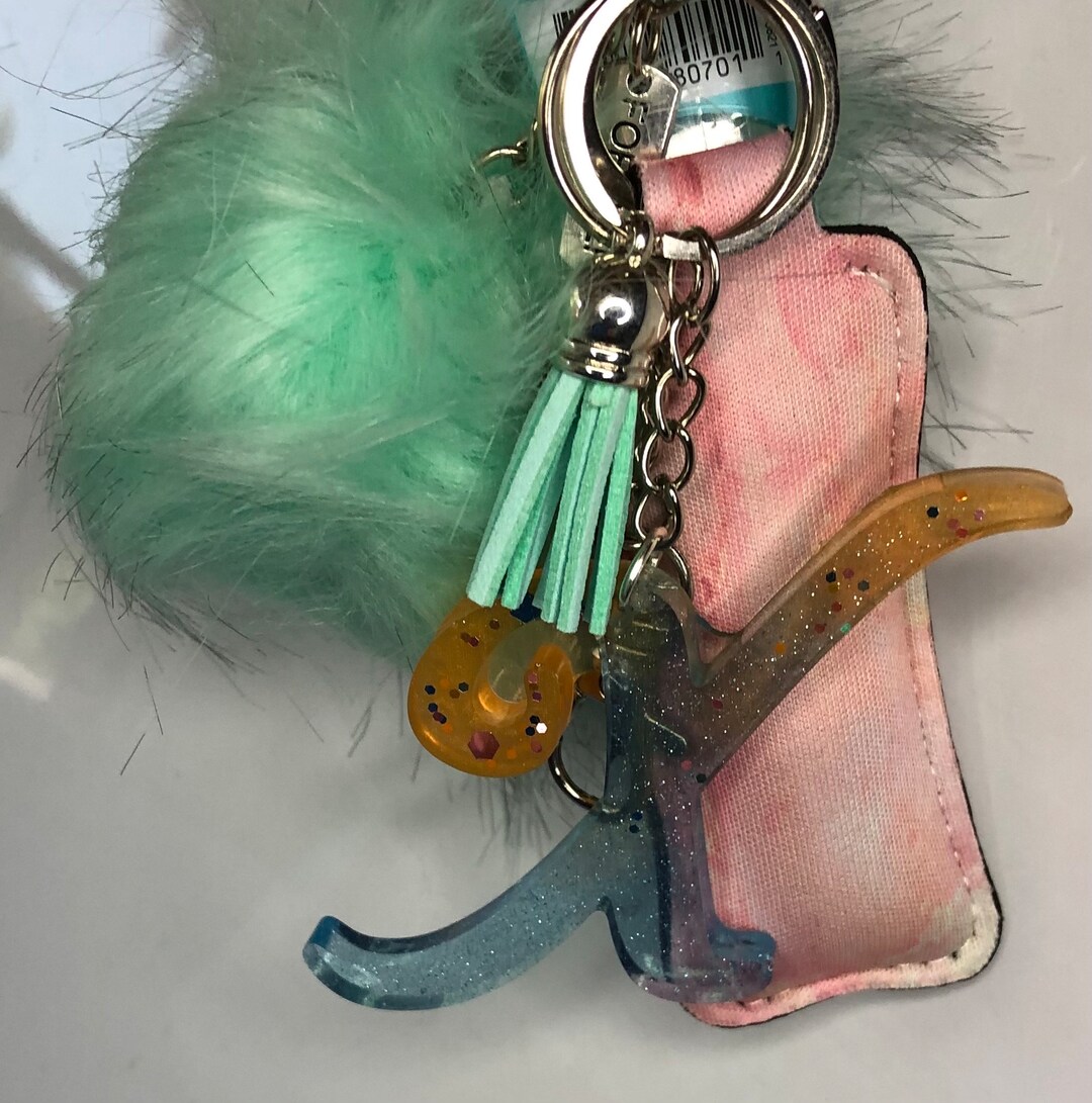 Resin Alphabet Keychain W/ Gloss Fancy X - Etsy