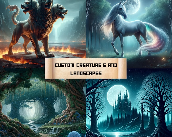 Custom Digital Art Commission, Fantasy Creatures and Landscapes, Dnd ...