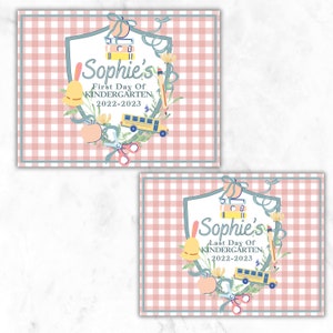 Printable First Day of School Sign , New School Year Goodbye Summer 1st ...