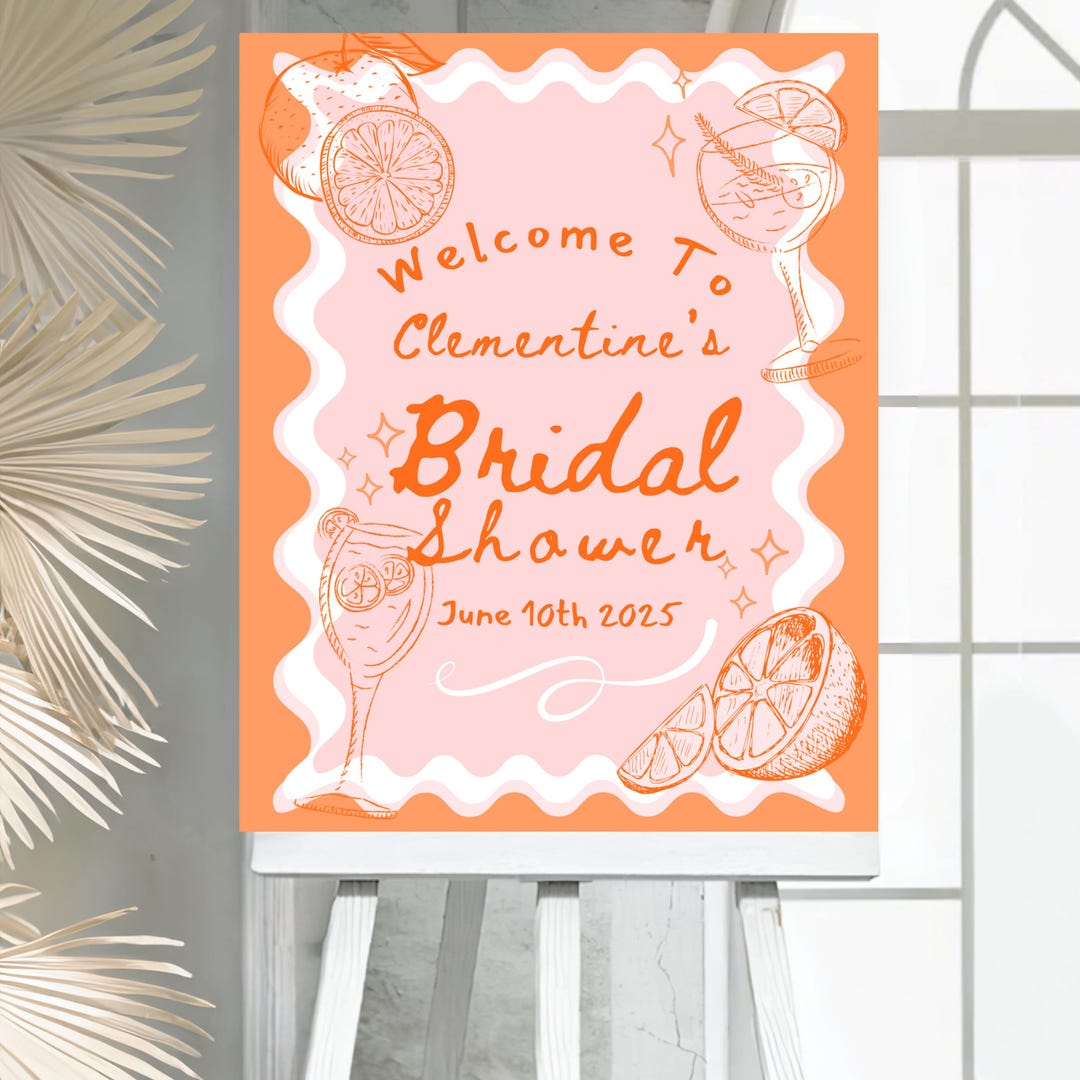 Editable- Aperol Spritz Welcome Sign Doodle Hand Drawn Feeling Spritzy ...