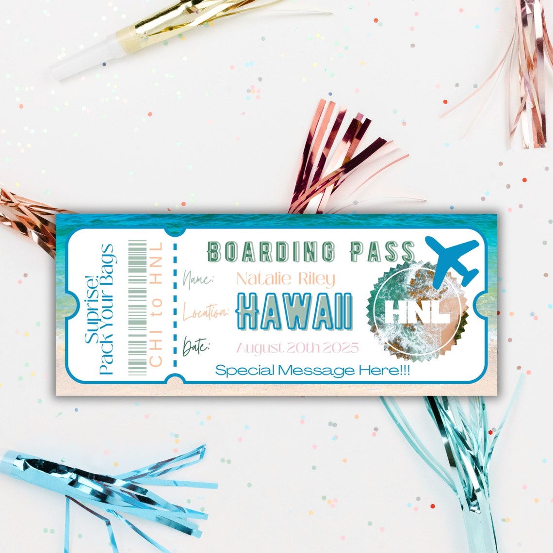 Editable Boarding Pass Template, Suprise Trip Boarding Pass ...