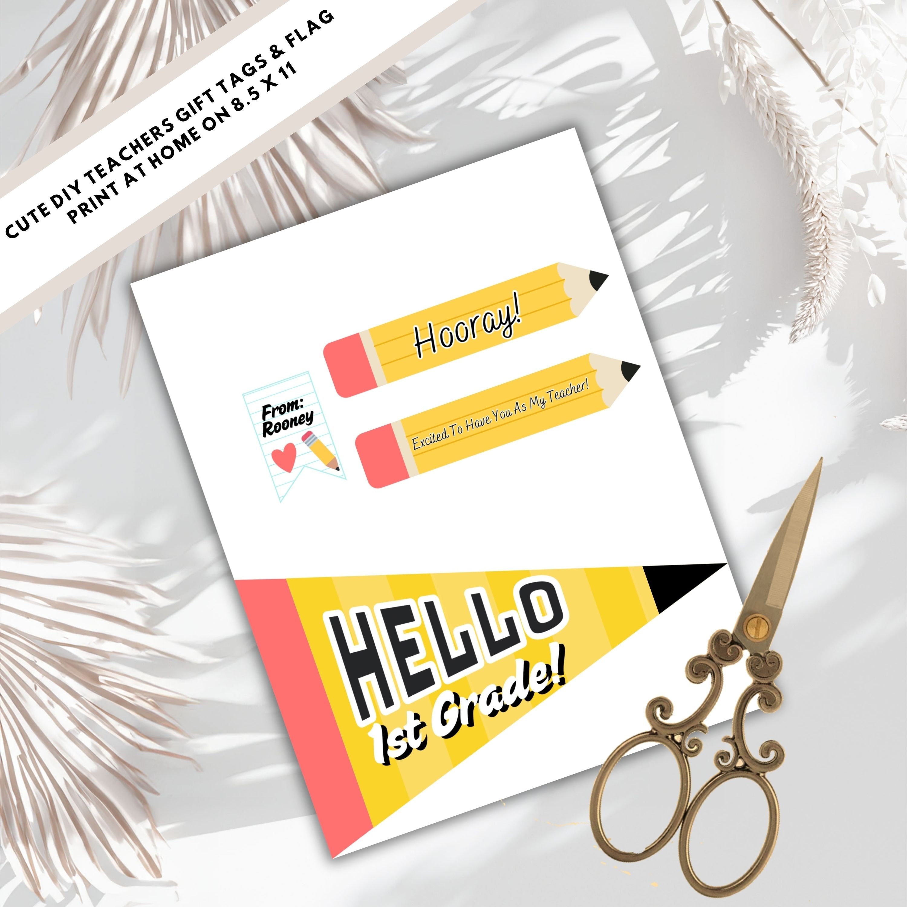 Editable-teacher Gift Class Preschool 1st Day Elementary First Day ...