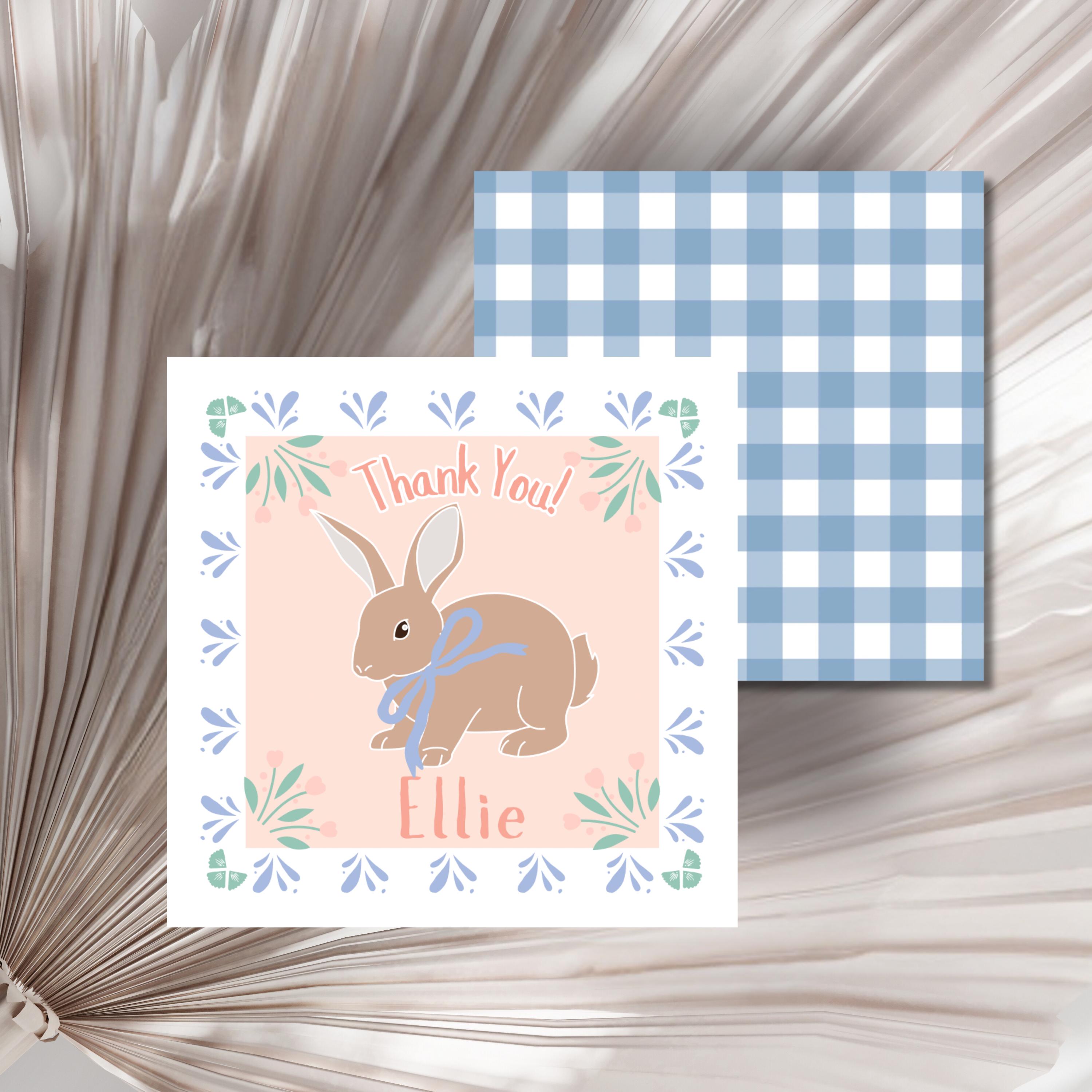 Editable Some Bunny Favor Tag Blush Bow Goodie Bag Tag Bunny Invite ...