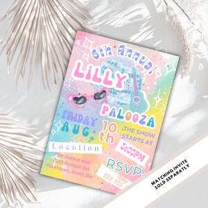 Editable Palooza Party VIP Tag Thank You Tags Music Festival Party ...