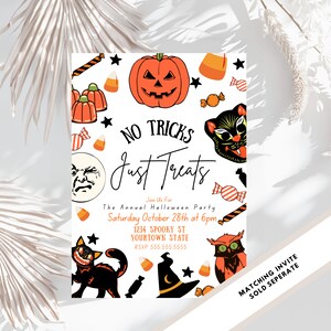 Editable Apple Cider Station Halloween Sign Menu Trick or Treat Hot ...