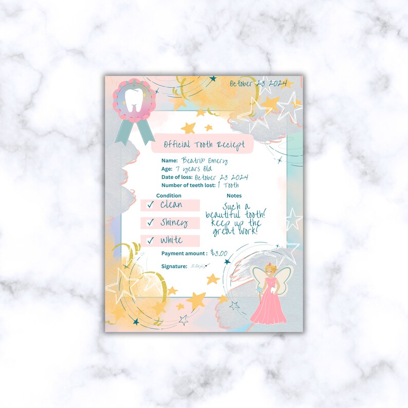 Kids Editable Tooth Fairy Letters, Tooth Fairy Certificate, Lost Tooth ...