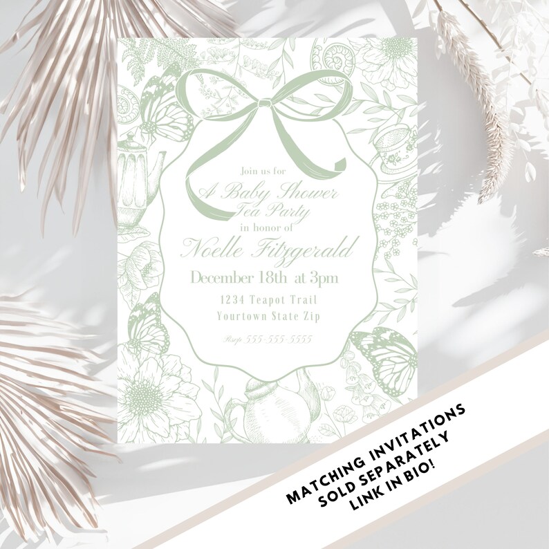 Editable Tea Party Baby Shower Registry Books for Baby Cards Registry ...