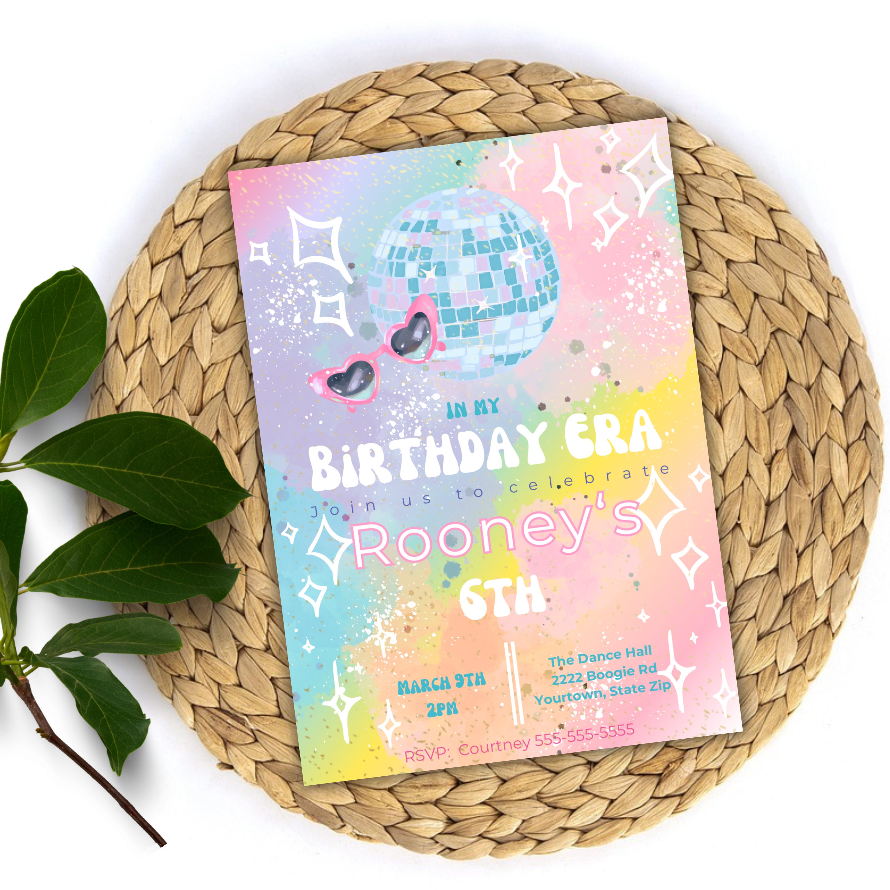 Editable in My Birthday Era Inspired Swiftie Eras Birthday Invitation ...
