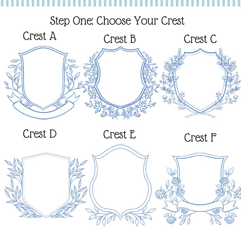 Custom Wedding Crest Logo: Doodle Design (digital Download) - Etsy
