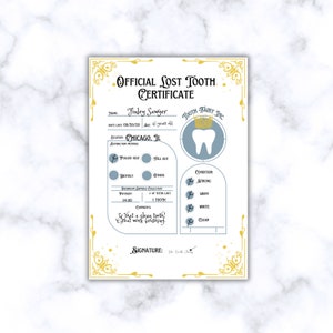 Kids Editable Royal Tooth Fairy Letter, Tooth Fairy Certificate, Lost ...