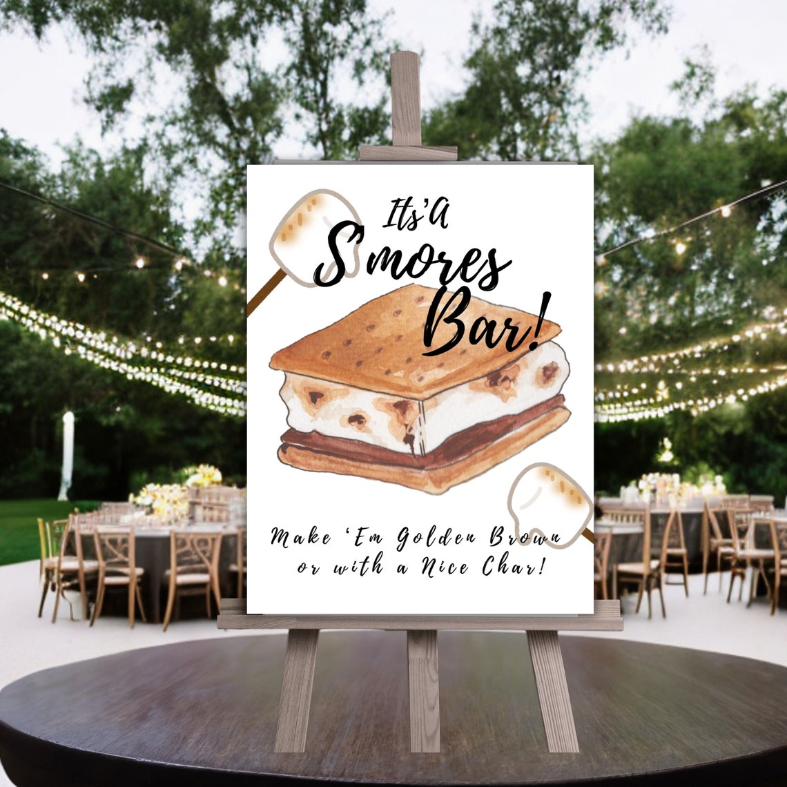 Editable Smores Bar Smores Sign Menu Wedding Smore Love S More Bar ...