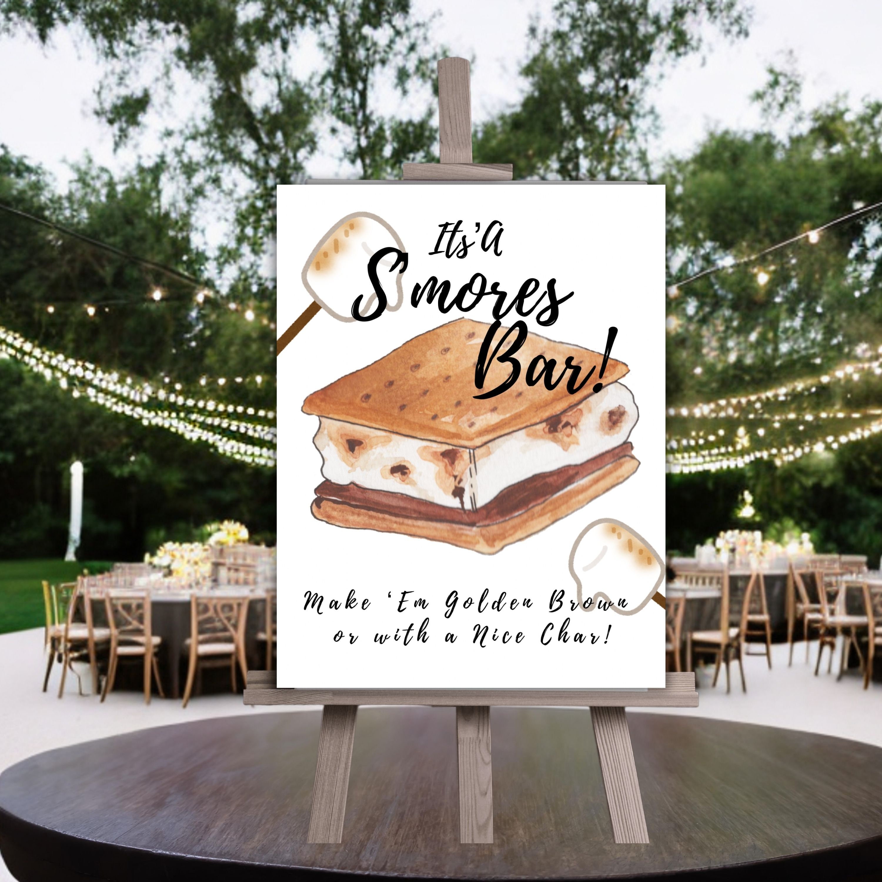 Editable Smores Bar Smores Sign Menu Wedding Smore Love S More Bar ...