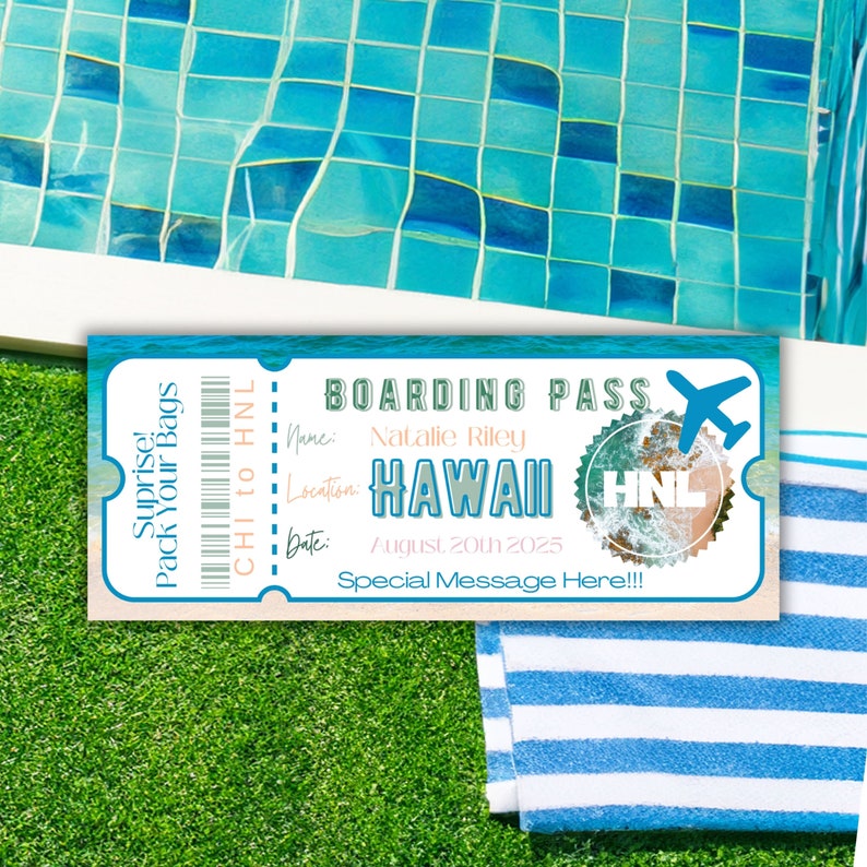 Editable Boarding Pass Template, Suprise Trip Boarding Pass ...