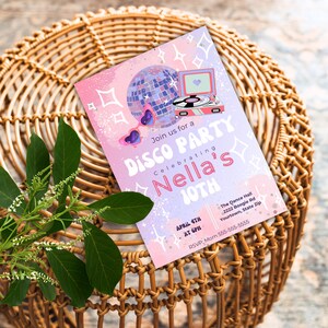 Editable Invite Disco Ball Invitation, Disco Party Dance Party Invite ...