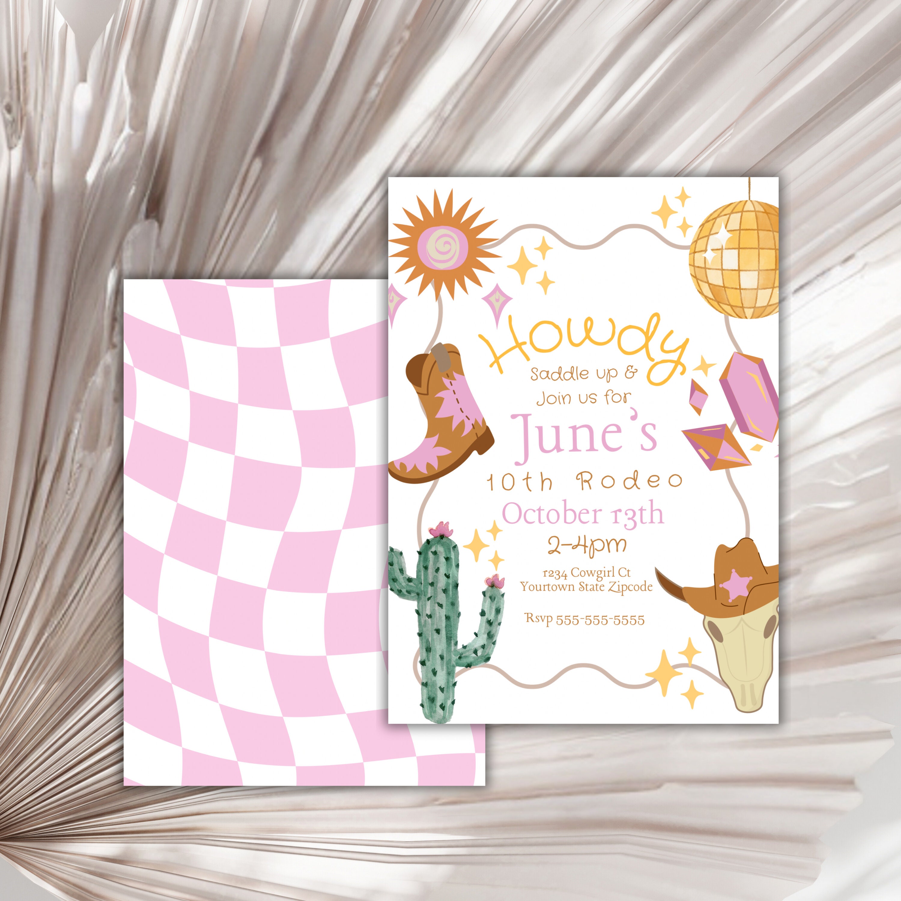 Editable Rodeo Themed Western Invite Western Theme Party Country ...