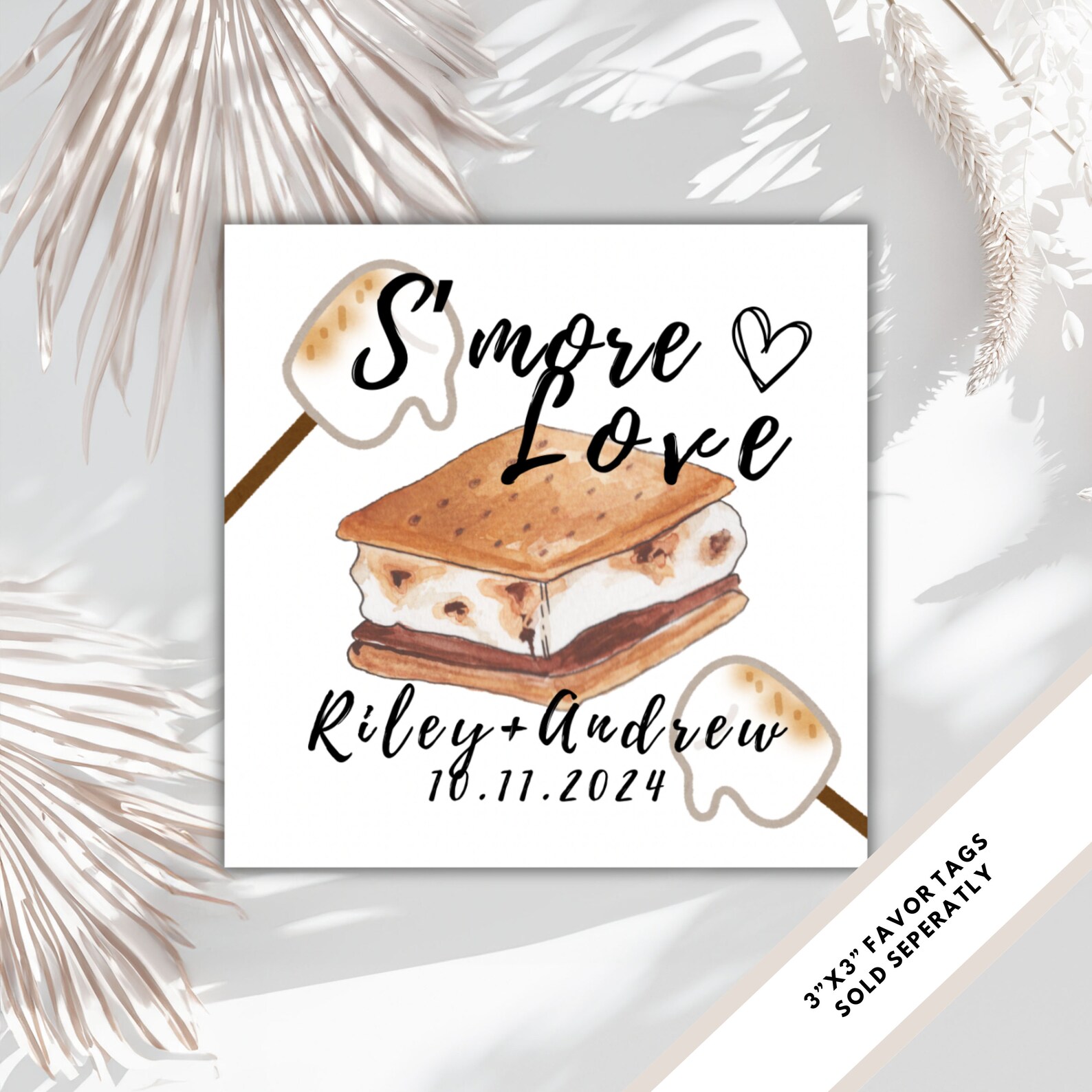 Editable Smores Bar Smores Sign Menu Wedding Smore Love S More Bar ...