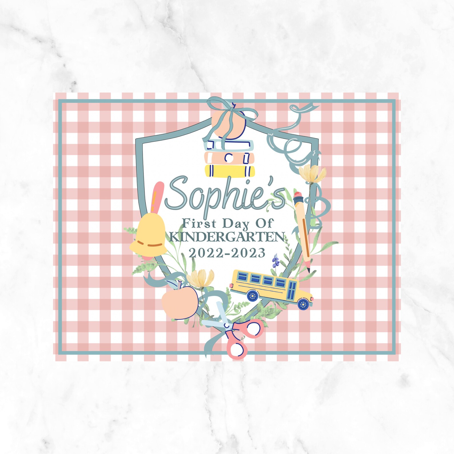 Printable First Day of School Sign , New School Year Goodbye Summer 1st ...