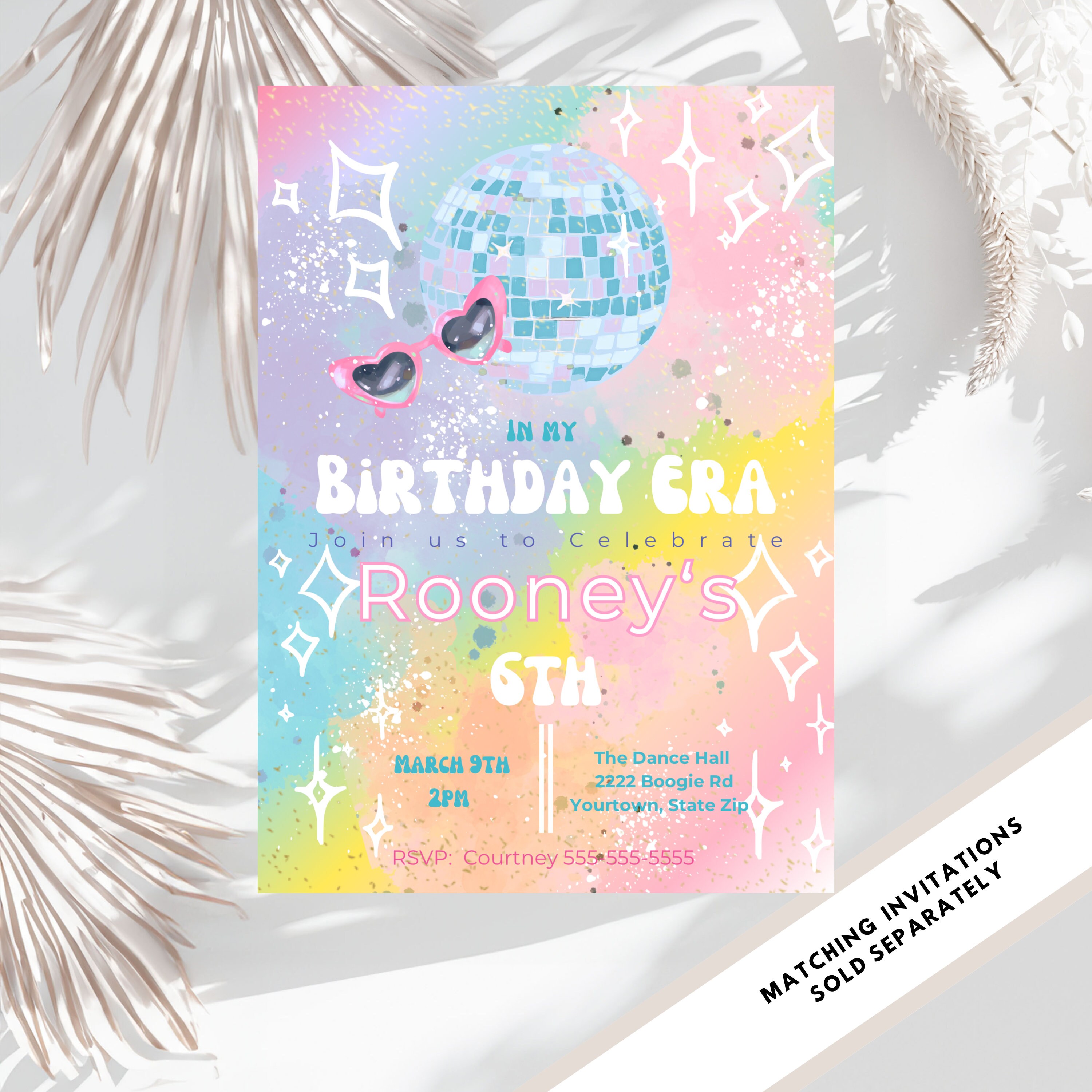 Editable Birthday Era Party VIP Tag Vip Pass You Tags Music Swifty ...
