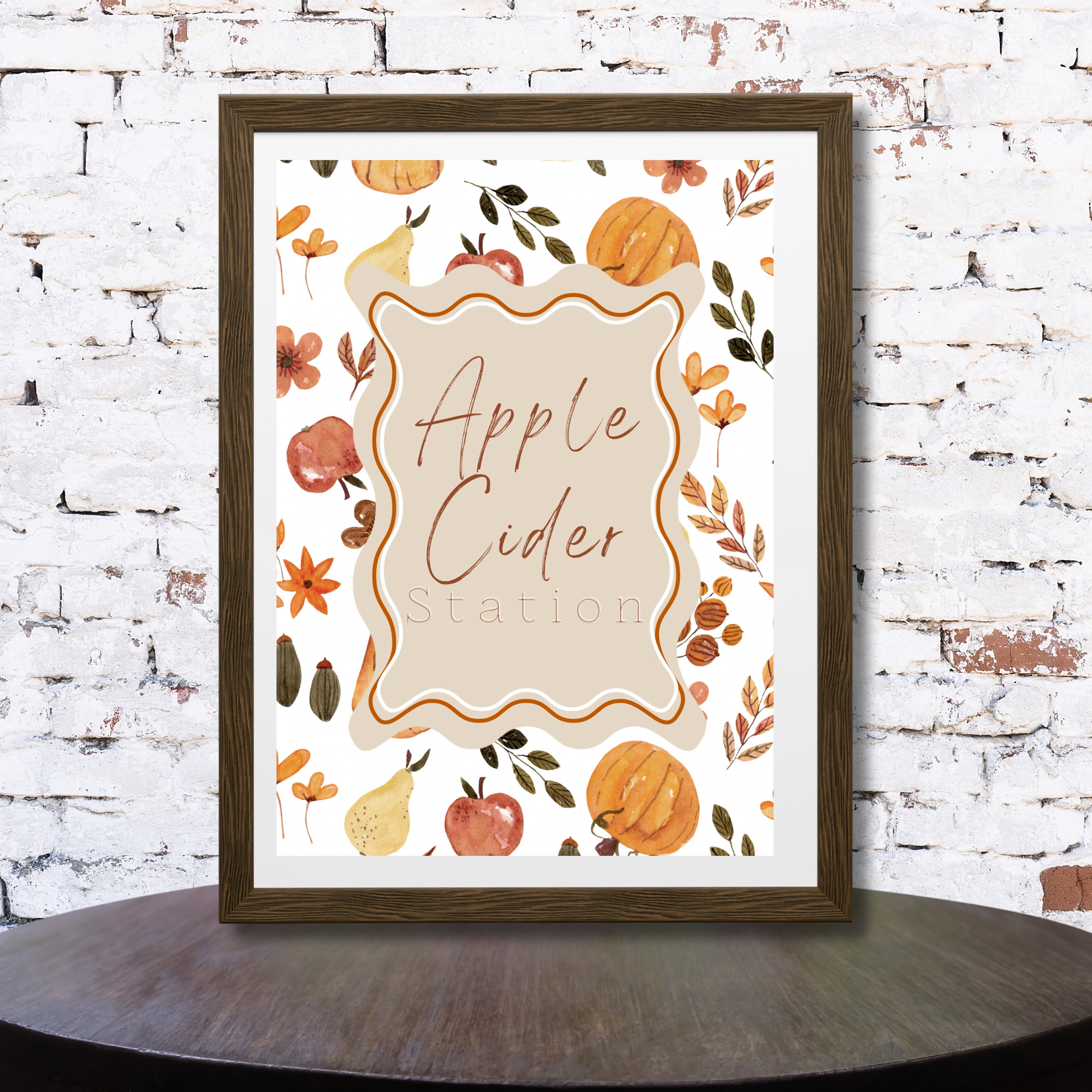 Editable Hot Apple Cider Bar Apple Cider Station Sign Menu Labels Baby ...