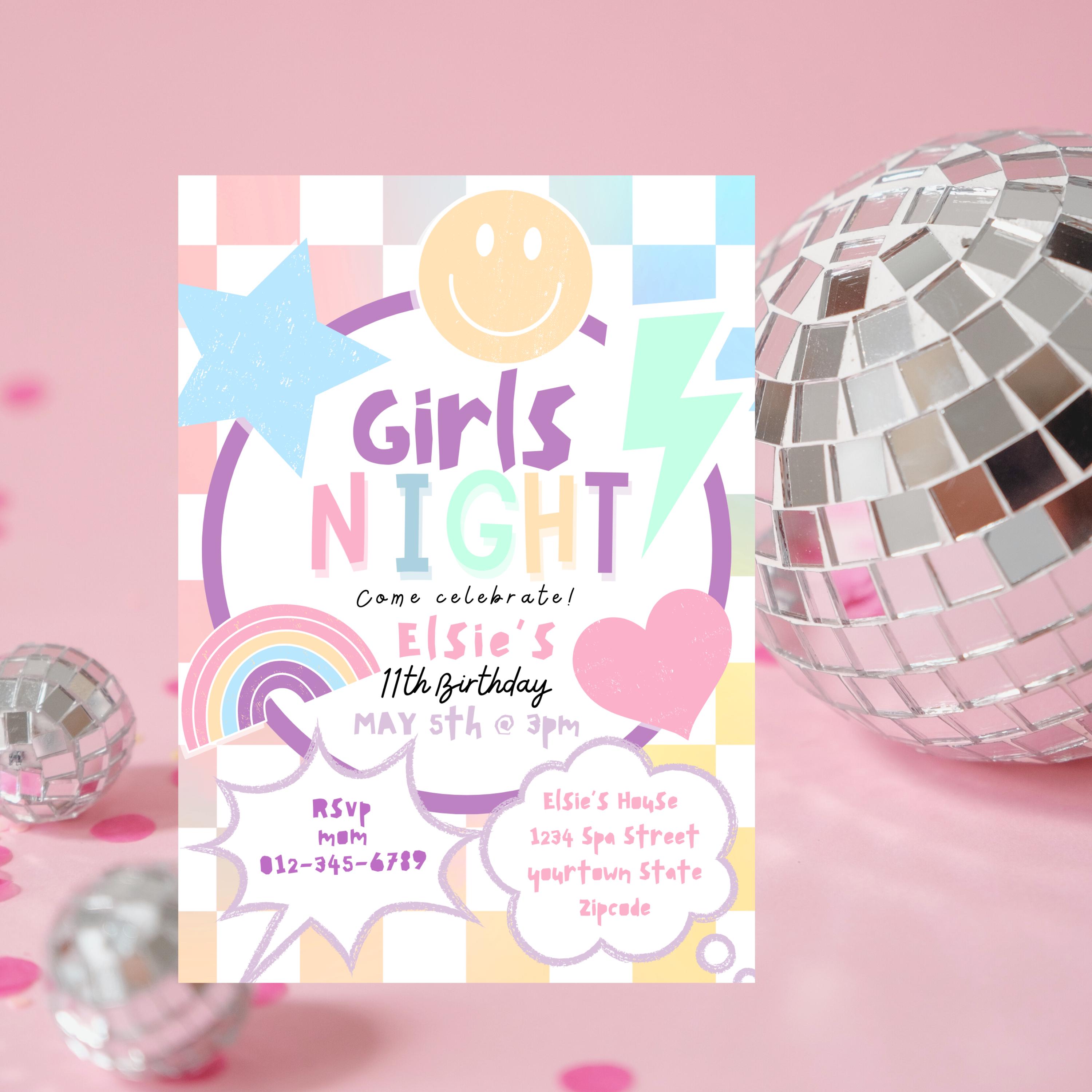 Editable Patch Party 90s Party Invitation Patches Themed Printable ...