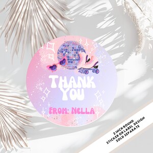 Editable Birthday Era Skate Theme Welcome Sign , Skate Rink, Disco Ball ...