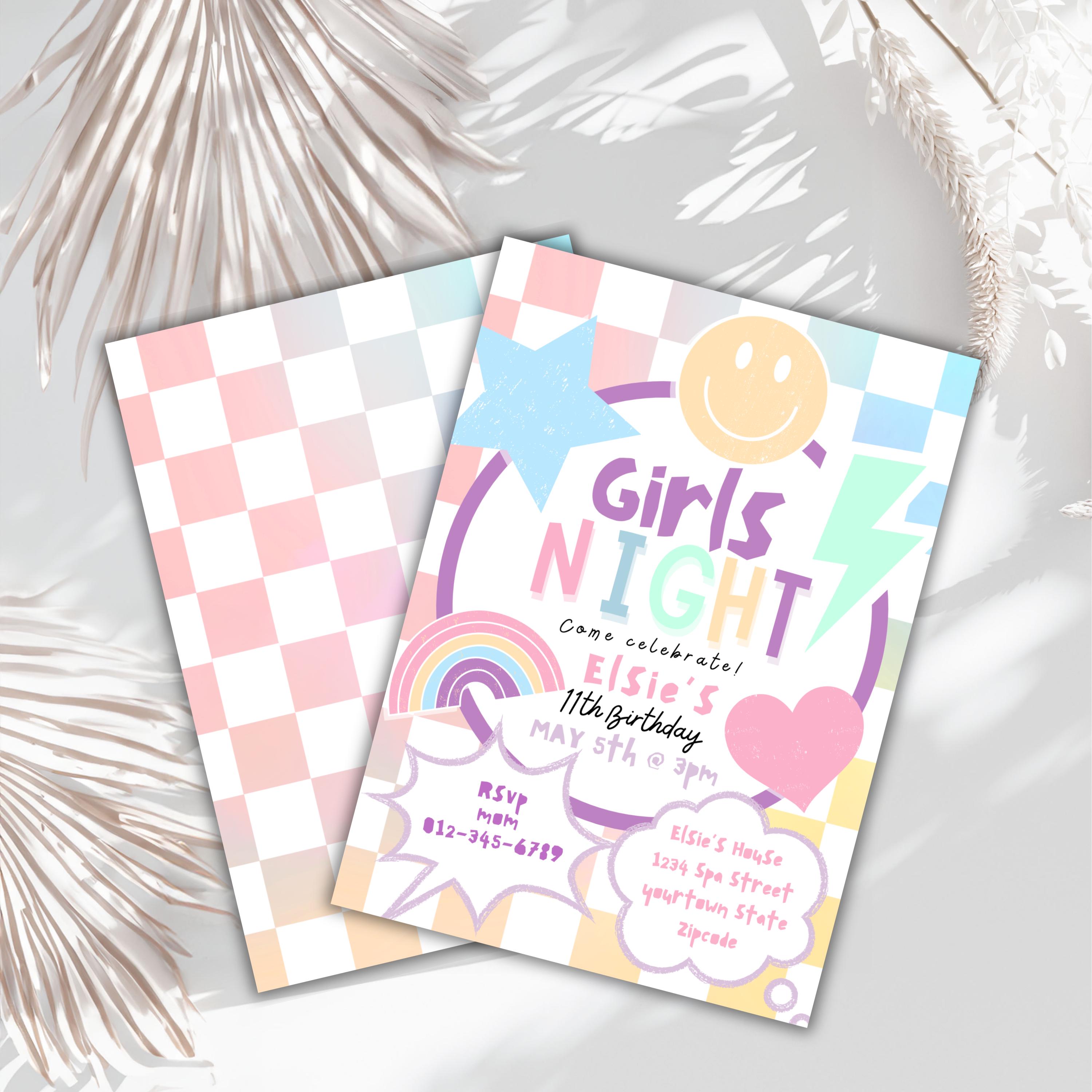 Editable Patch Party 90s Party Invitation Patches Themed Printable ...