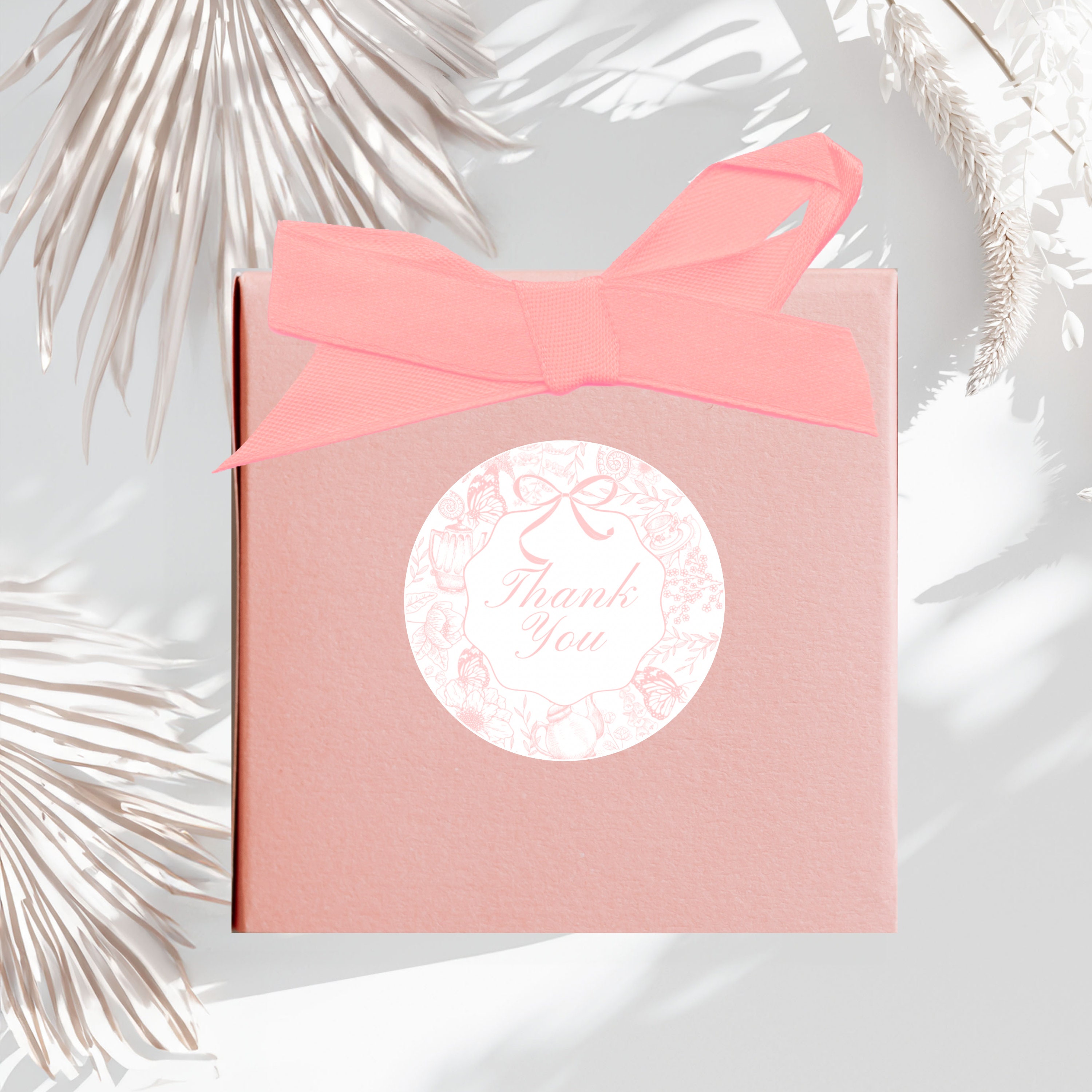 Editable Tea Party Baby Shower Sticker Round Label , 2inch Sticker ...