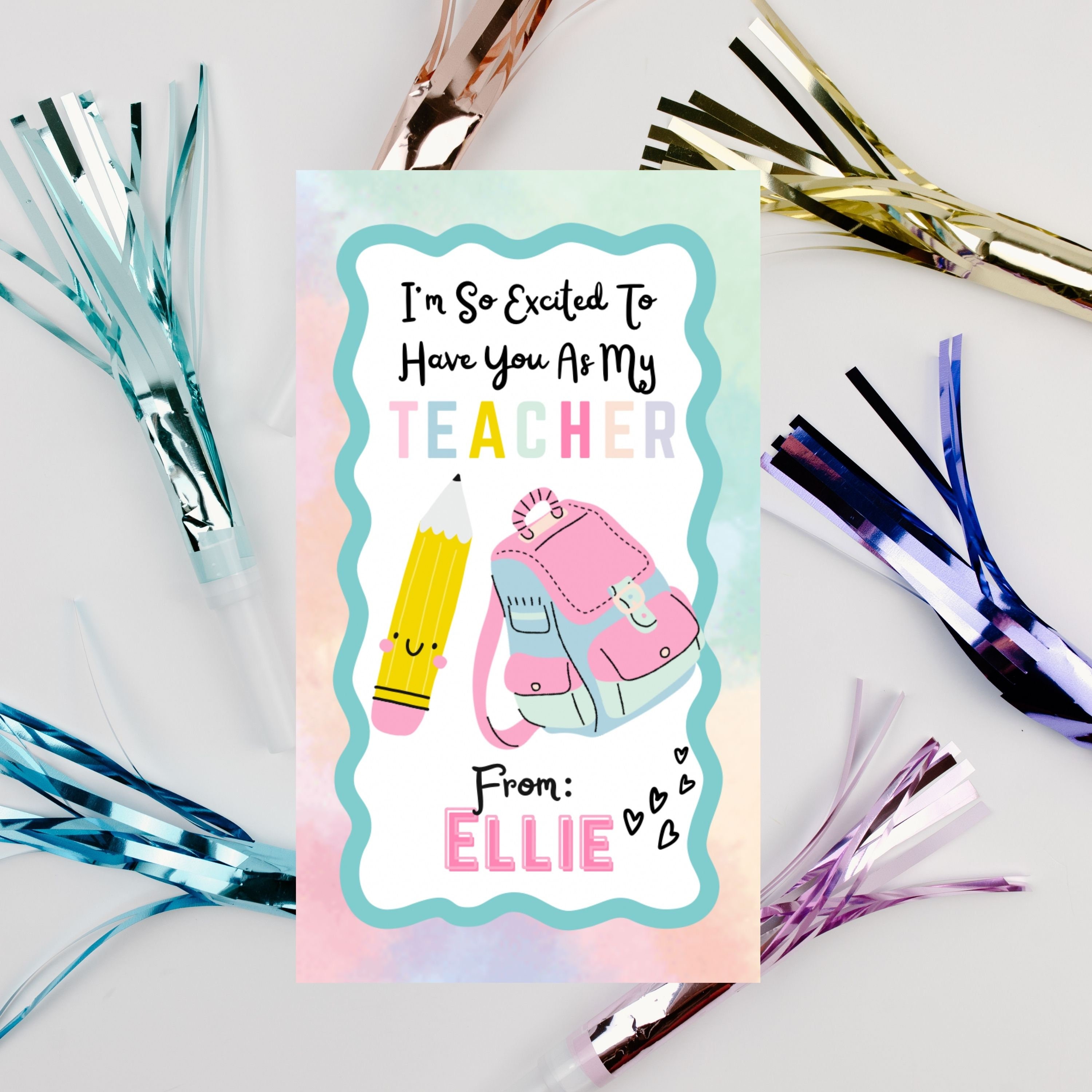 Editable-teacher Gift Class Preschool 1st Day Elementary First Day ...
