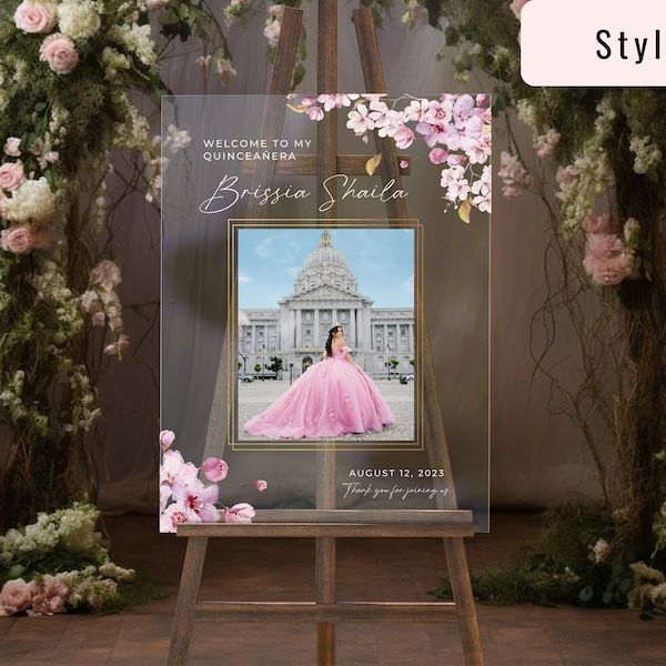 Quinceañera Welcome Picture Sign - Etsy