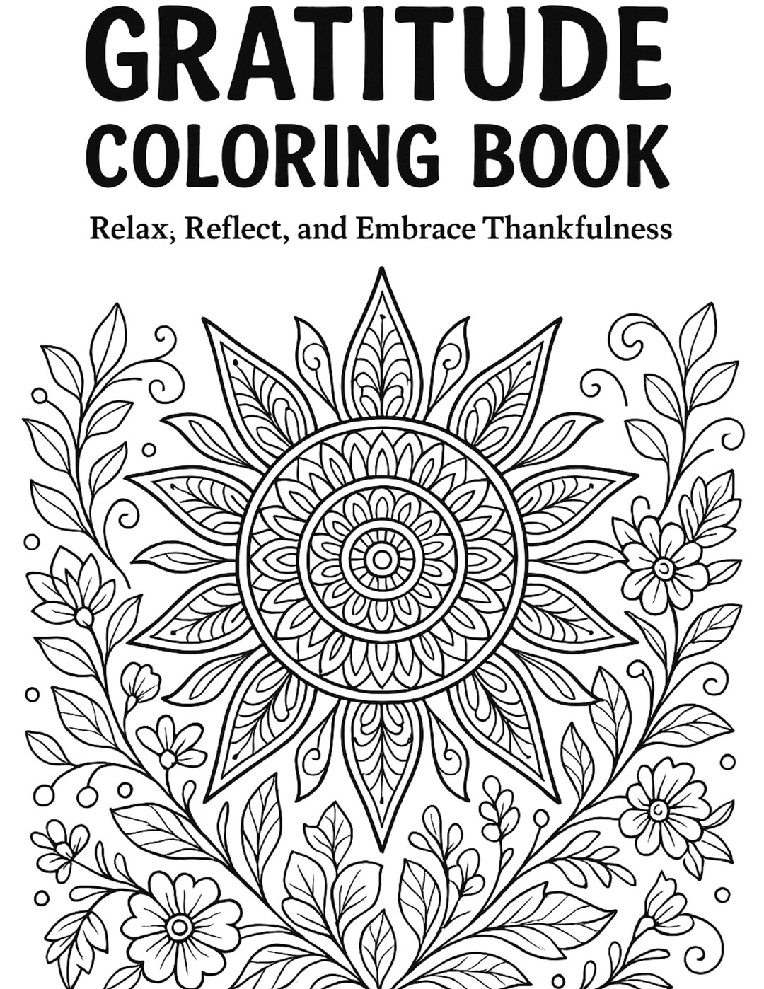 Printable/digital Gratitude Coloring Book - Etsy