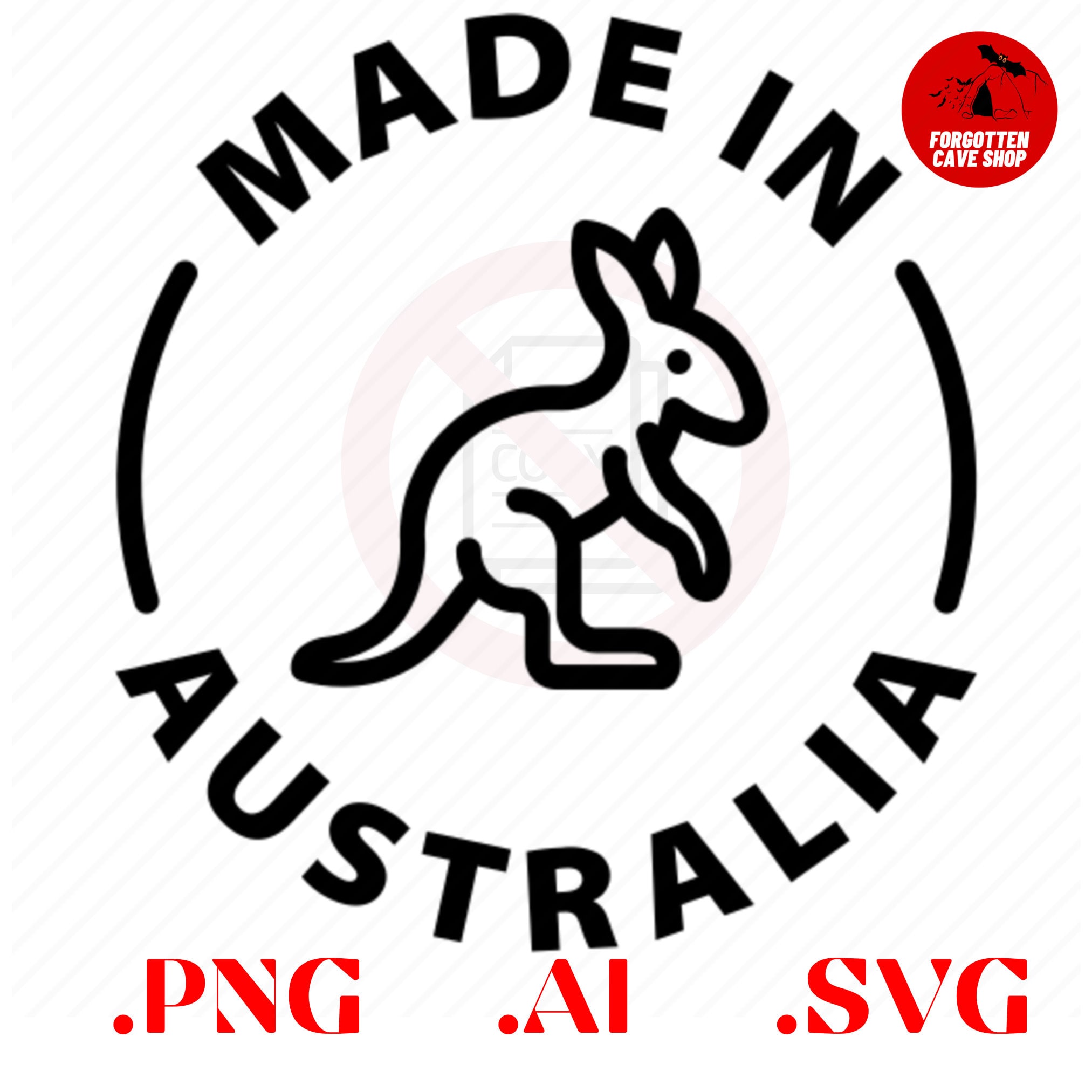 Made in Australia Logo Emblem Digital Vector .ai, .svg, .png - Etsy