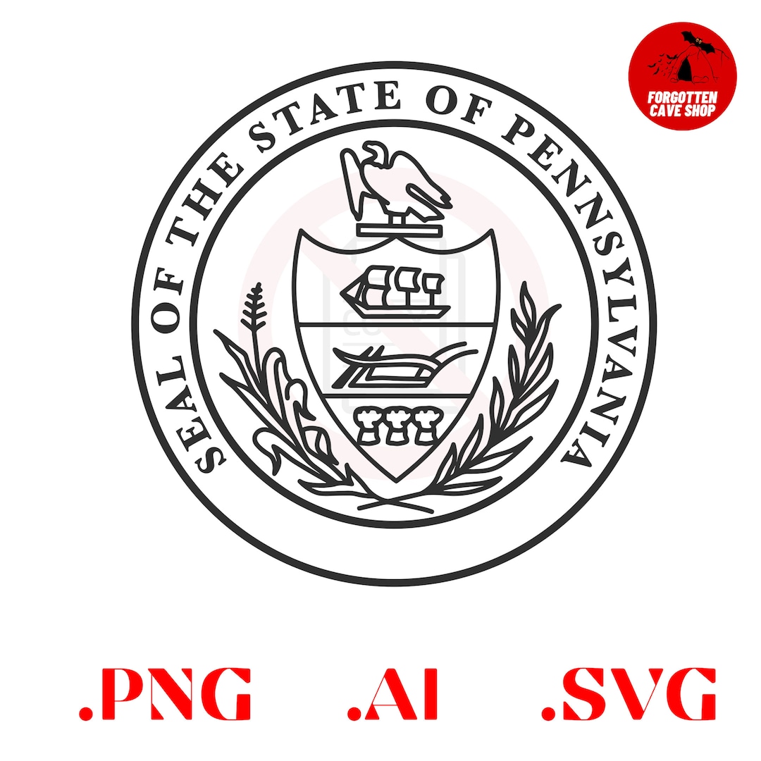 Pennsylvania State Great Seal Logo Emblem Digital Vector .ai, .svg ...