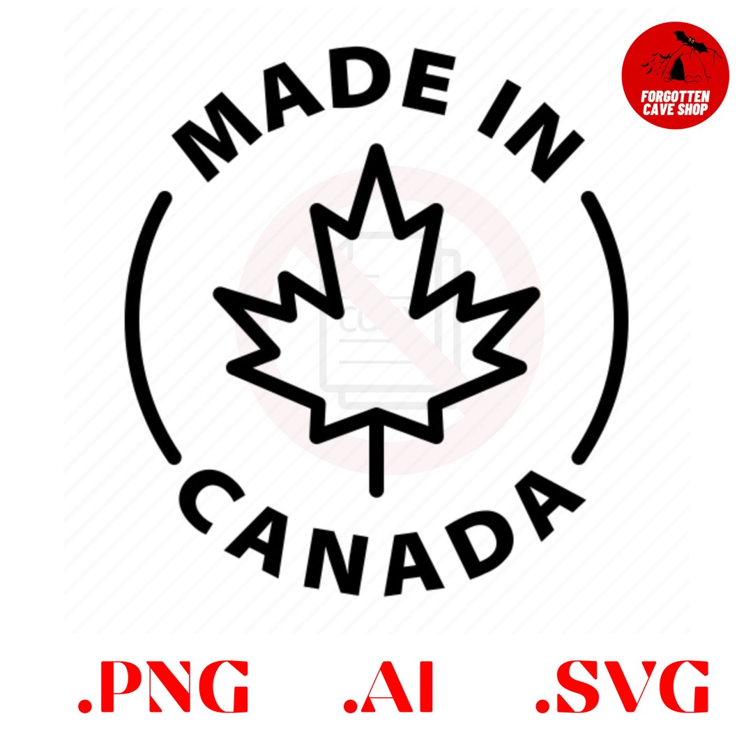 Made in Canada Logo Emblem Digital Vector .ai, .svg, .png - Etsy
