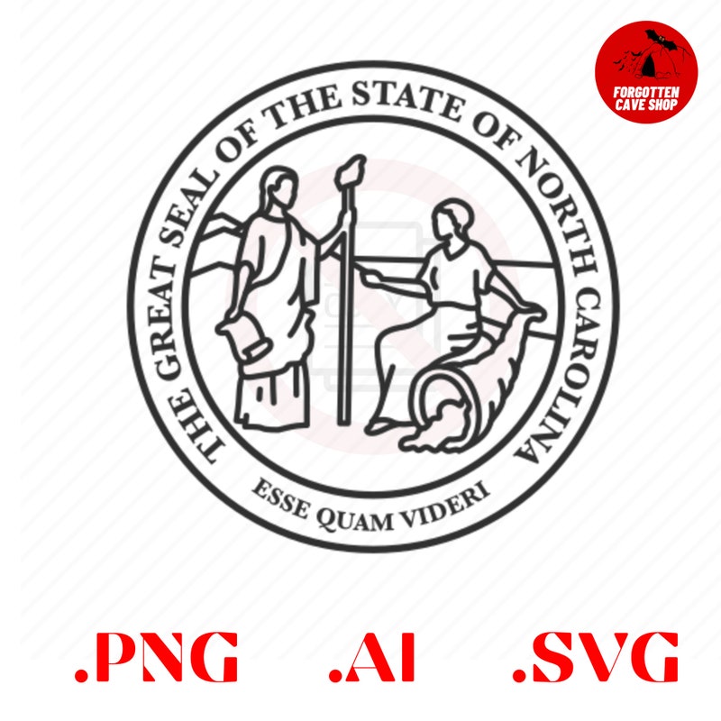 Nc Seal Svg - Etsy
