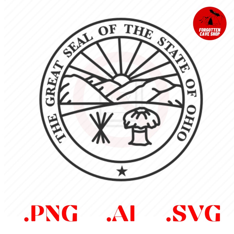 Ohio State Great Seal Logo Emblem Digital Vector .ai, .svg, .png - Etsy