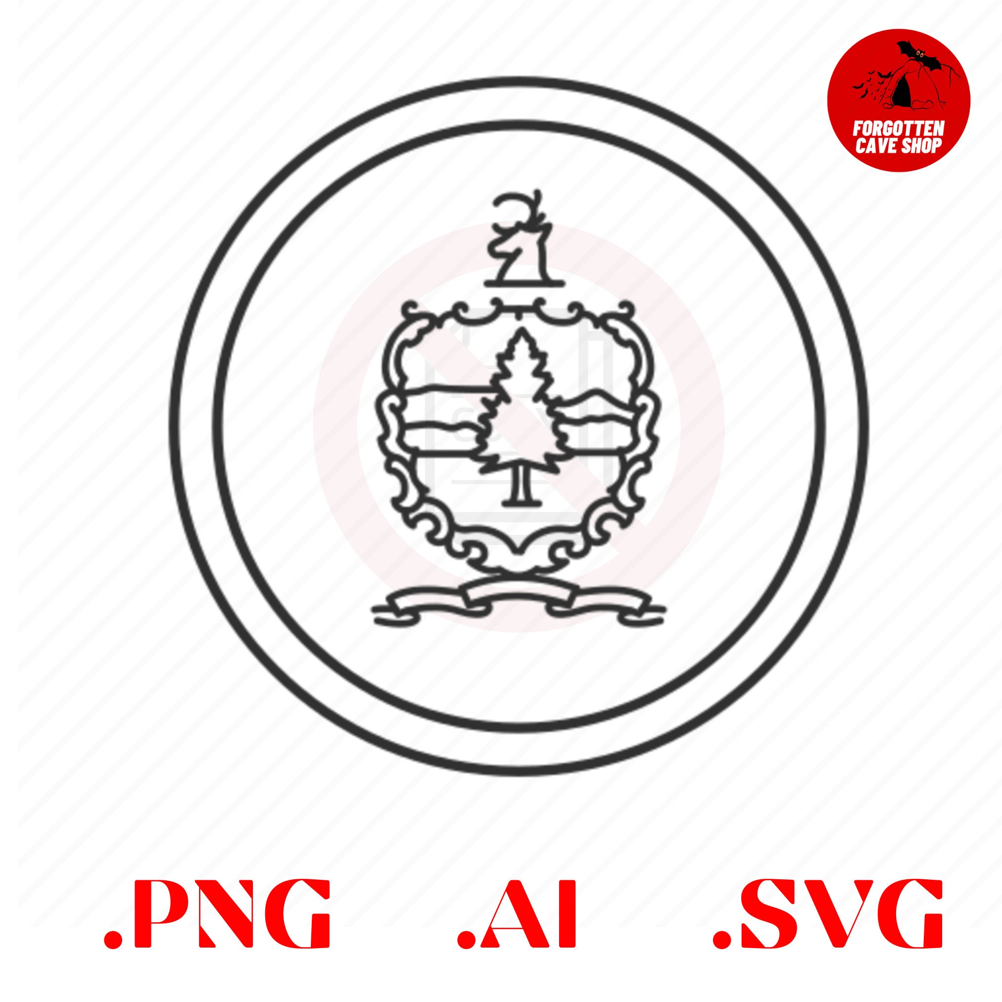 Vermont State Great Seal Logo Emblem Digital Vector .ai, .svg, .png - Etsy