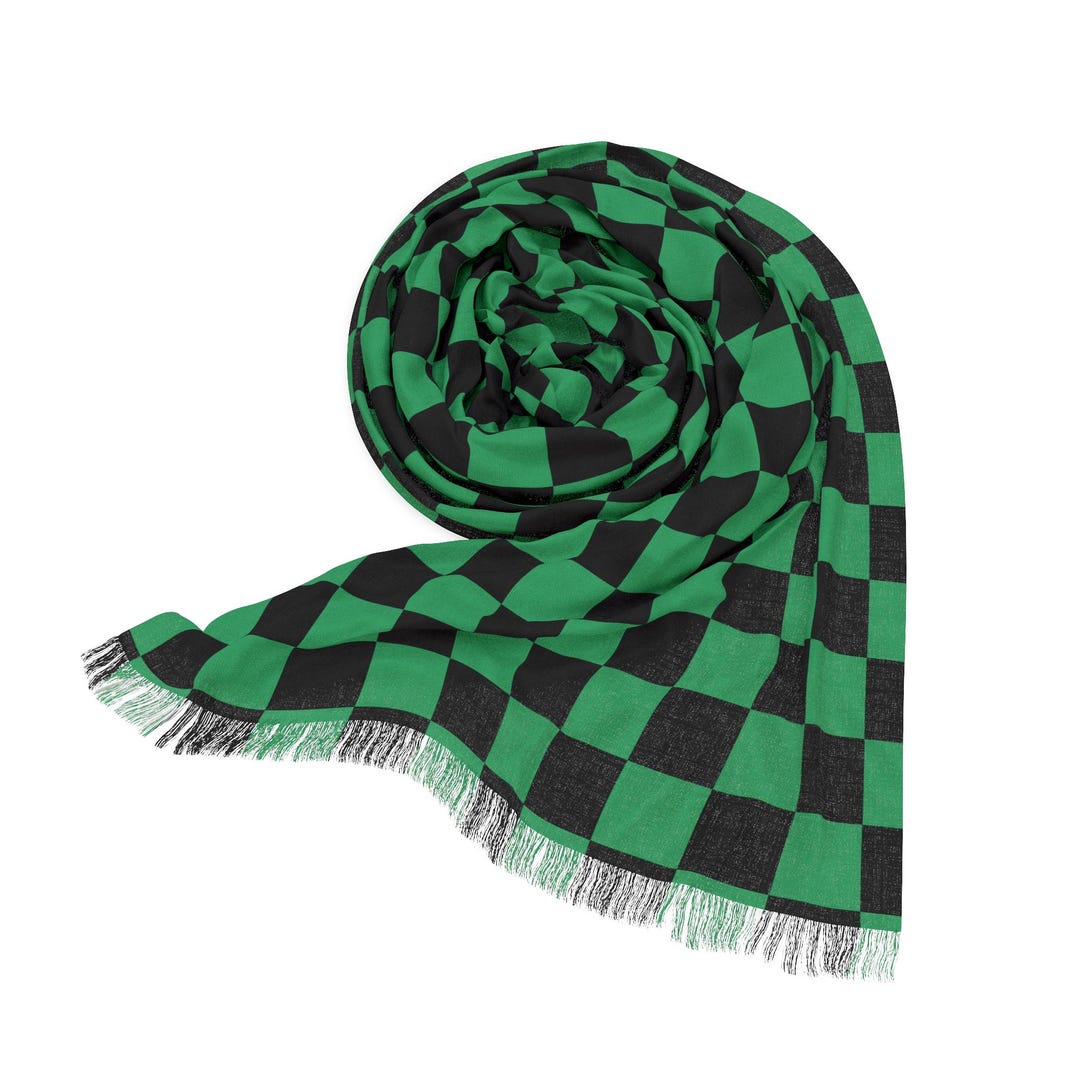 Lightweight Anime Scarf Vibrant Japanese-inspired Design Soft, Semi ...