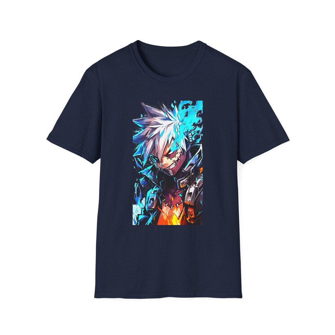 Anime Soft T-shirt, Dabi Toya Todoroki, Unisex JL Anime Front Printed ...