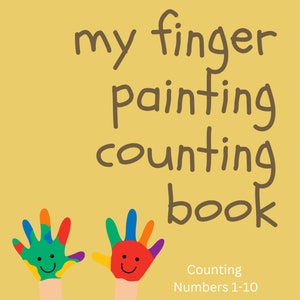 My Finger Painting Counting Book - Etsy