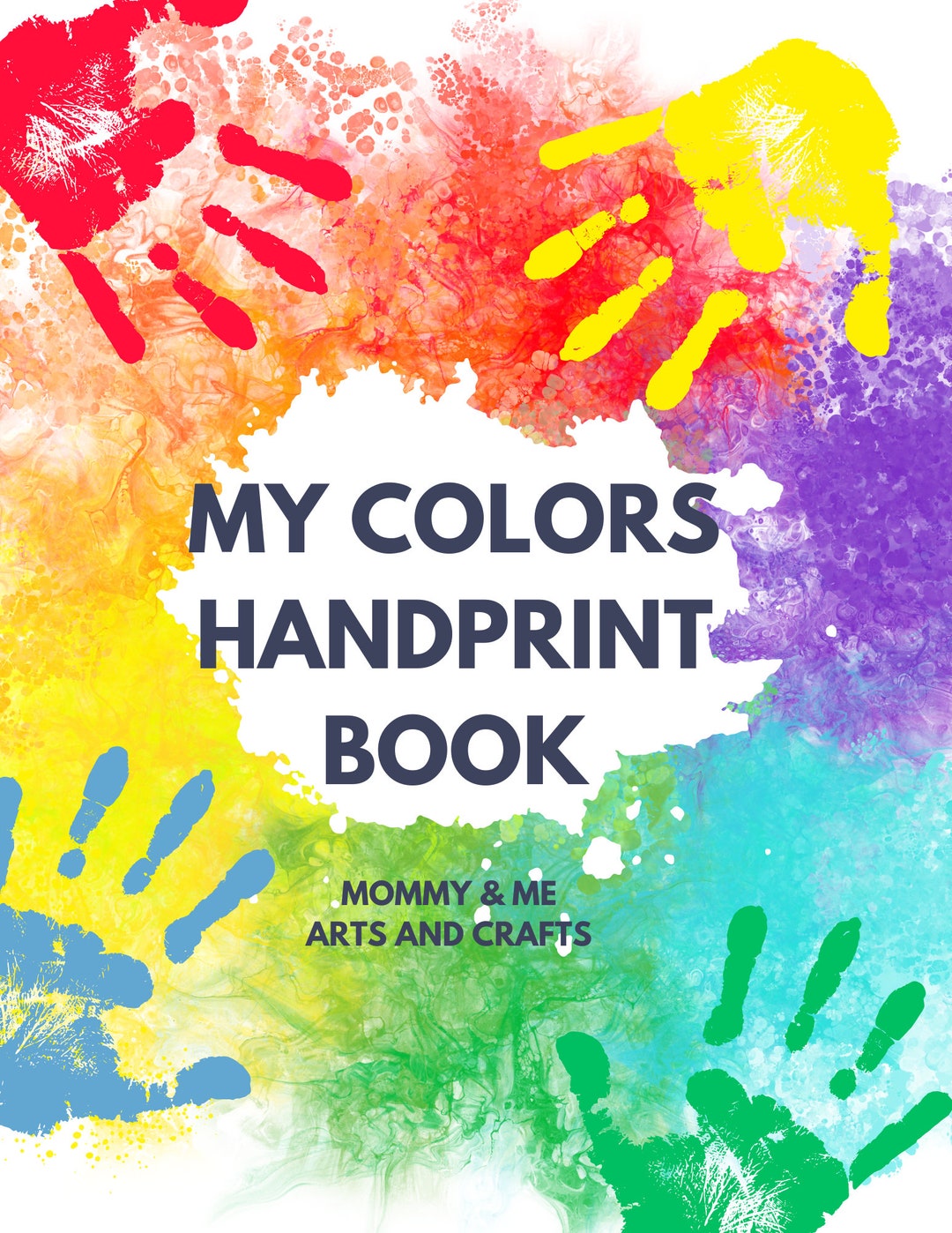 My Colors Handprint Book - Etsy