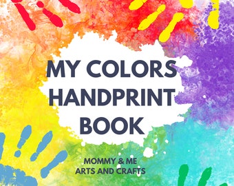 My Colors Handprint Book - Etsy