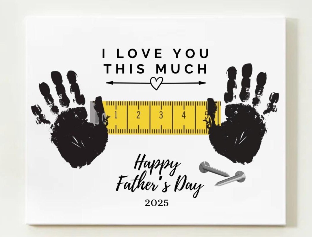 Father’s Day Handprints, Father's Day Printable, Fathers Day Gift From ...