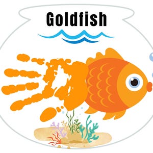 Fish Handprint Art Book: Kids Activity Keepsake - Etsy