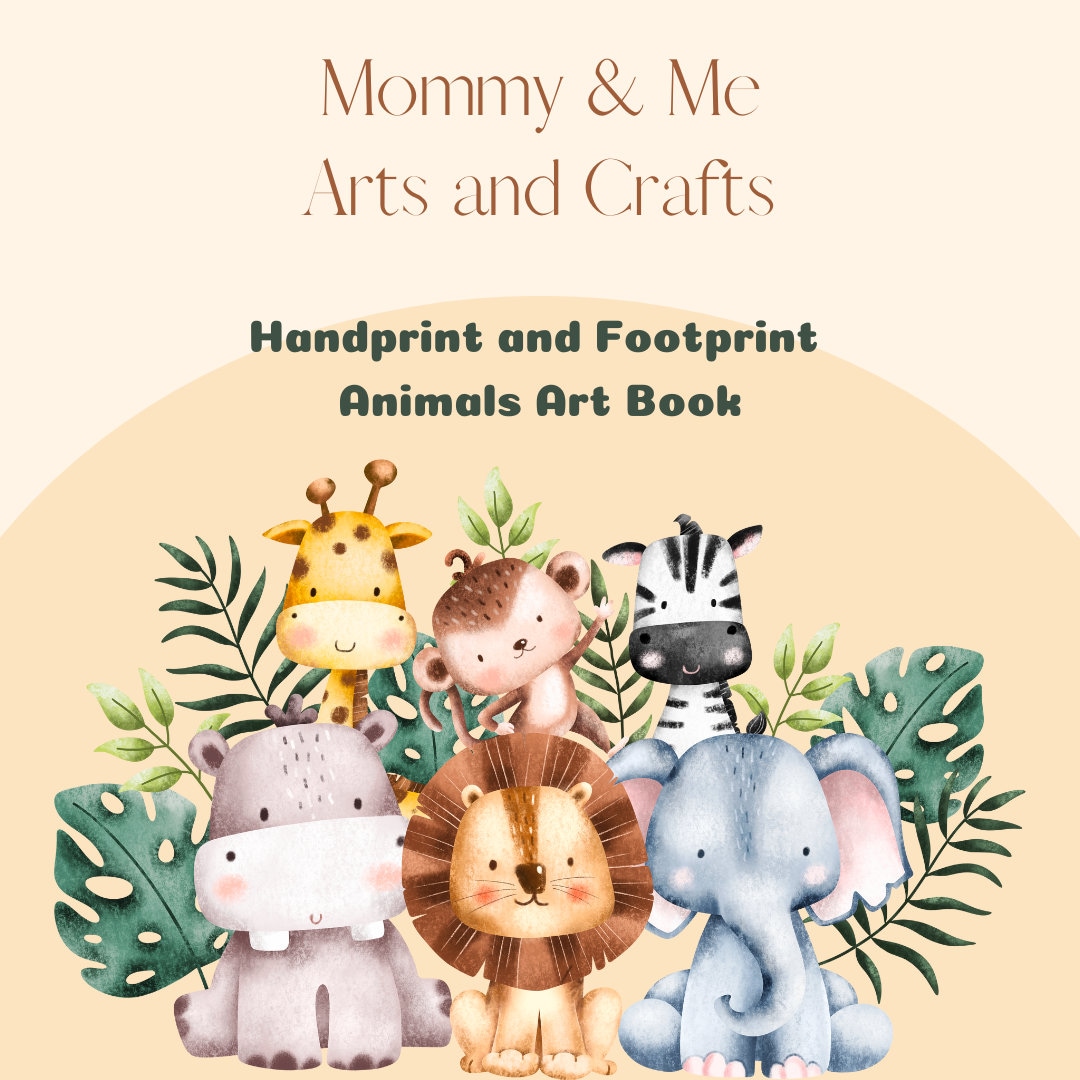 Animal Handprint & Footprint Book - Etsy