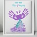 Mermaid Handprint Keepsake, Printable Download, DIY Craft, Wall Art - Etsy